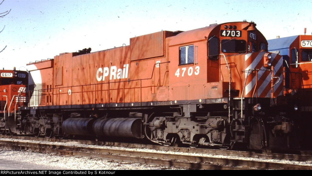 CP Rail Alco C636 at St Paul Daytons Bluff yard engine house in 1956.